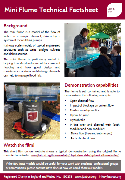 Mini flume : JBA Trust